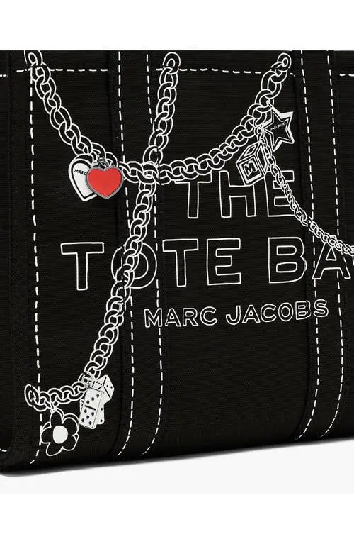 Marc Jacobs The Medium Canvas Tote - Black Multi | Editorialist
